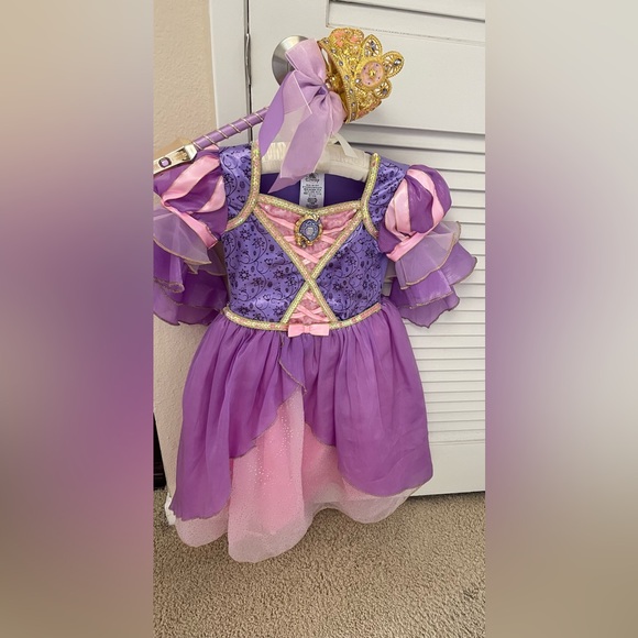 Disney | Dresses | Disney Parks Rapunzel Dress Costume Princess Tangled ...